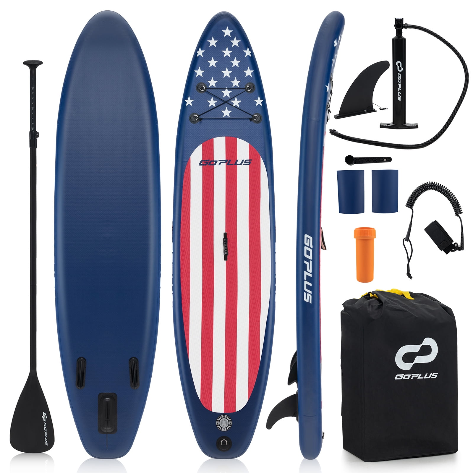 Goplus 10' Inflatable SUP Board Portable Adjustable Stand Up Paddle ...