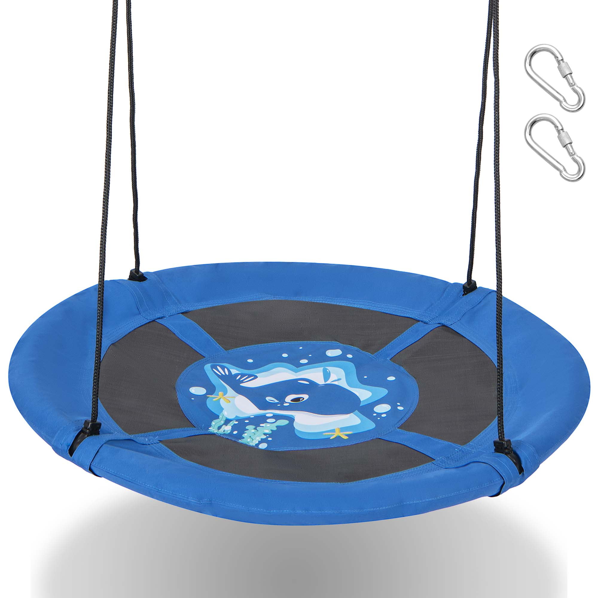 Goplus 40'' Flying Saucer Tree Swing Indoor Outdoor Play Set Swing for ...
