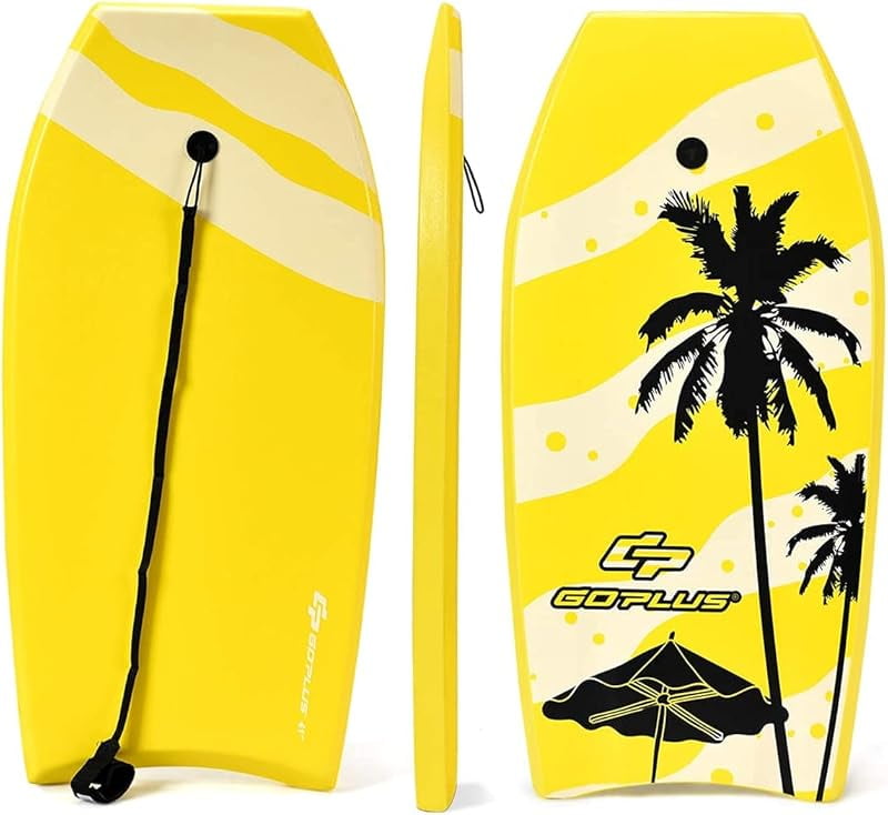 Goplus 41''/37''/33'' Lightweight Body Board for Beach, Surf Board with ...