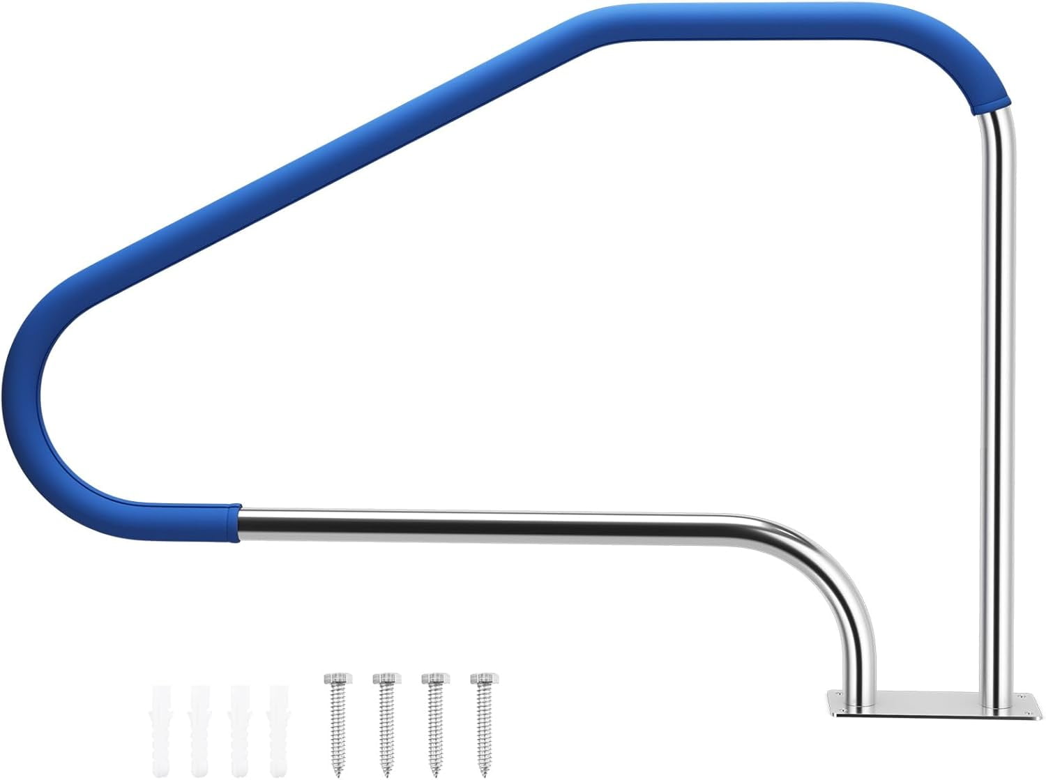 Goplus 49''x34'' Pool Handrail, 1PC 316 Stainless Steel Swimming Pool ...