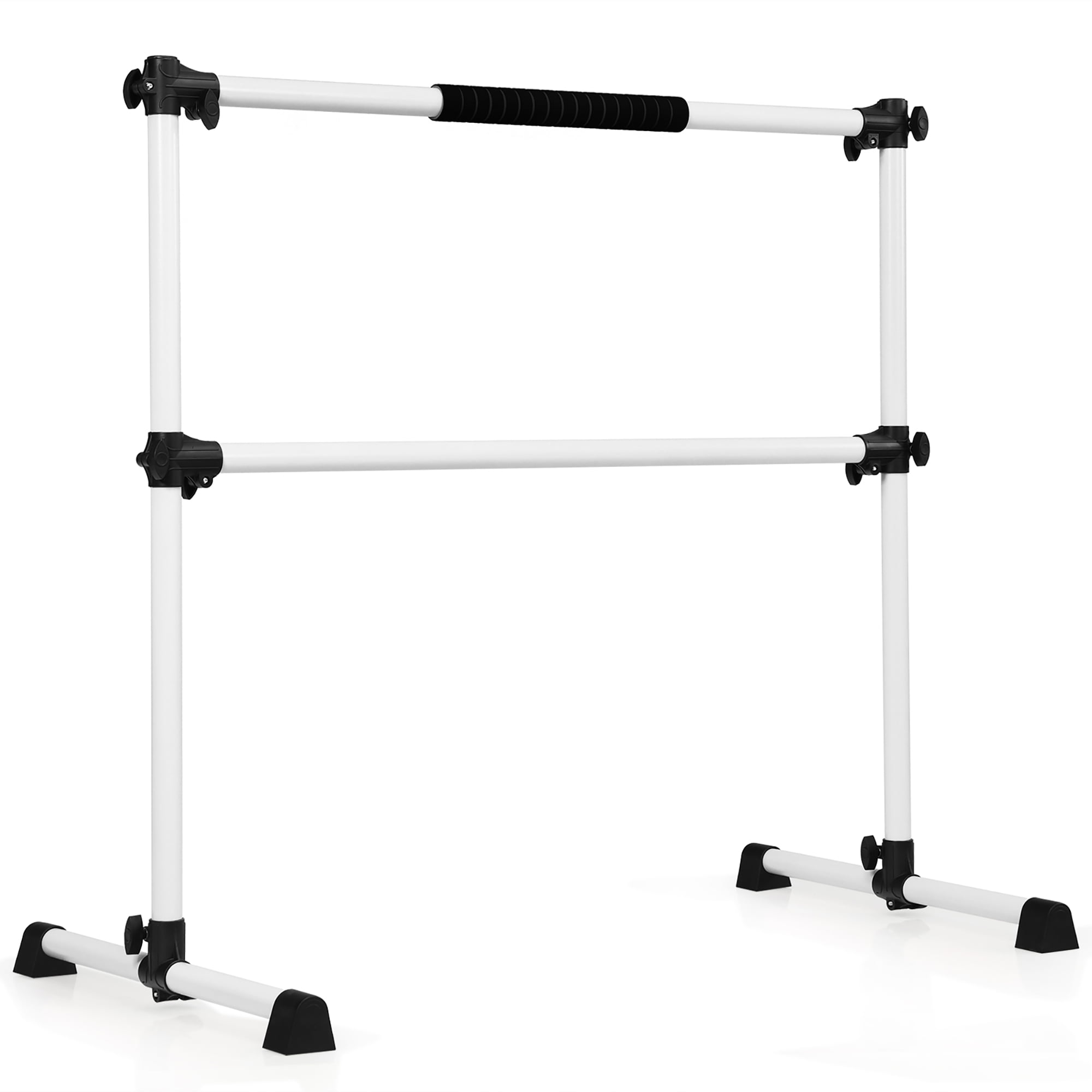 Goplus 4ft Adjustable Double Dance Bar, Portable Ballet Barre with Anti ...