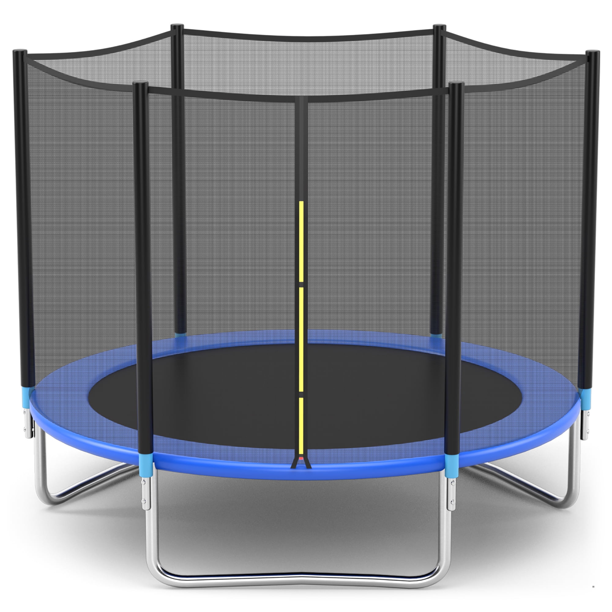 Goplus 8FT Combo Bounce Jump Trampoline W/Safety Enclosure Net&Spring ...