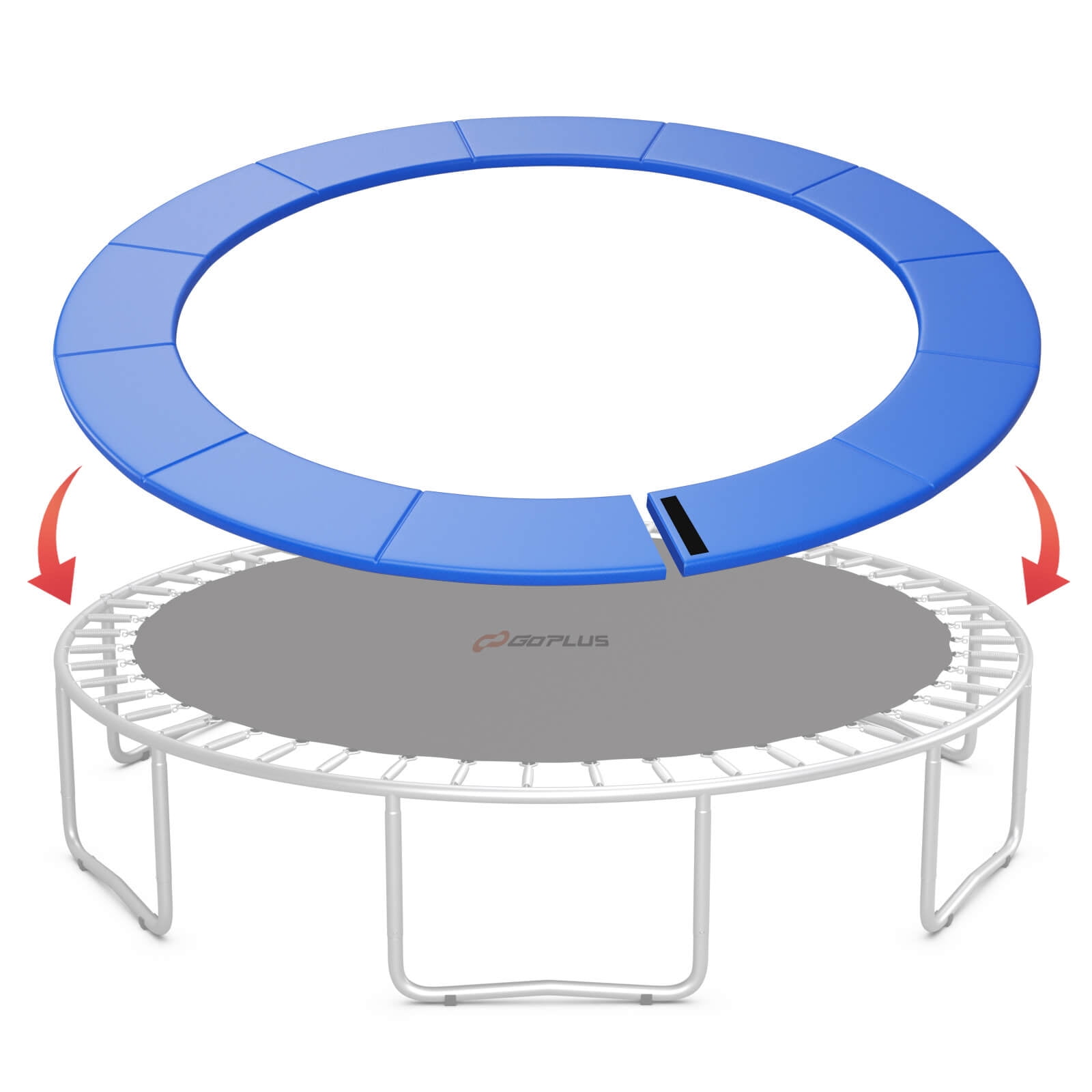 Goplus 8FT Trampoline Spring Cover with Split Design Waterproof Surface ...
