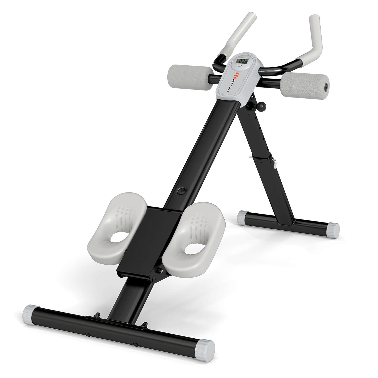 Goplus Adjustable Abdominal Trainer with Elbow Support Knee Protection ...