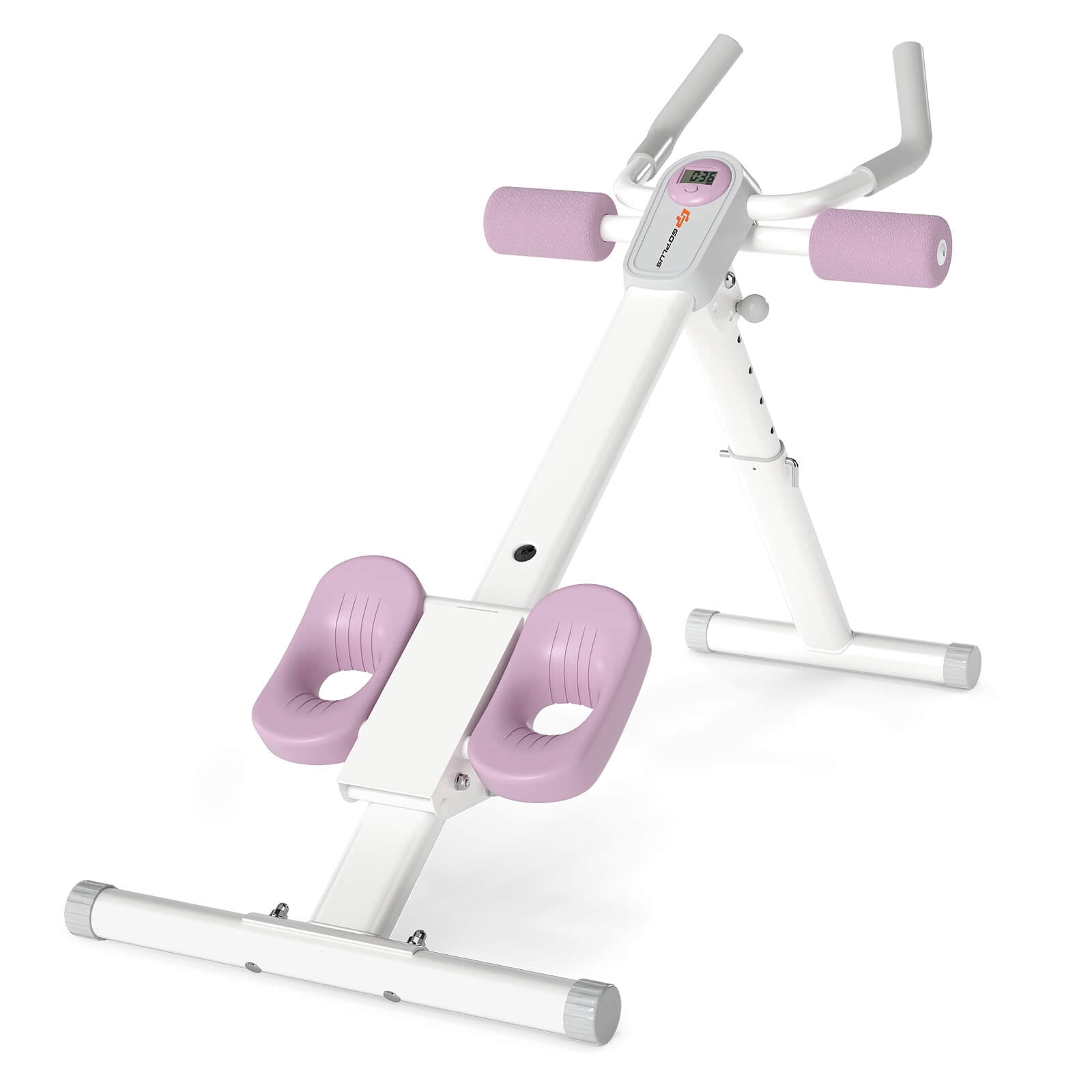 Goplus Adjustable Abdominal Trainer with Elbow Support Knee Protection ...