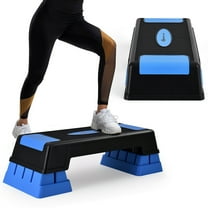 ZENSTYLE 43'' Adjustable Fitness Stepper with 4 Risers, Aerobic ...