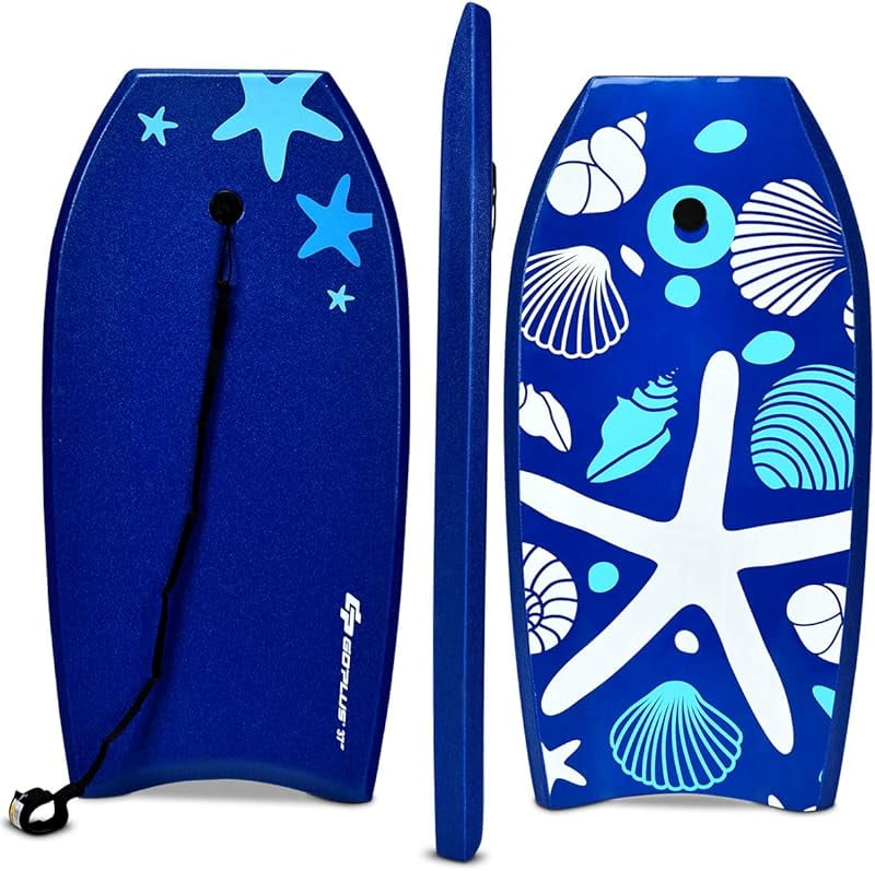 Goplus Boogie Boards for Beach, 41''/37''/33'' Lightweight Body Board ...