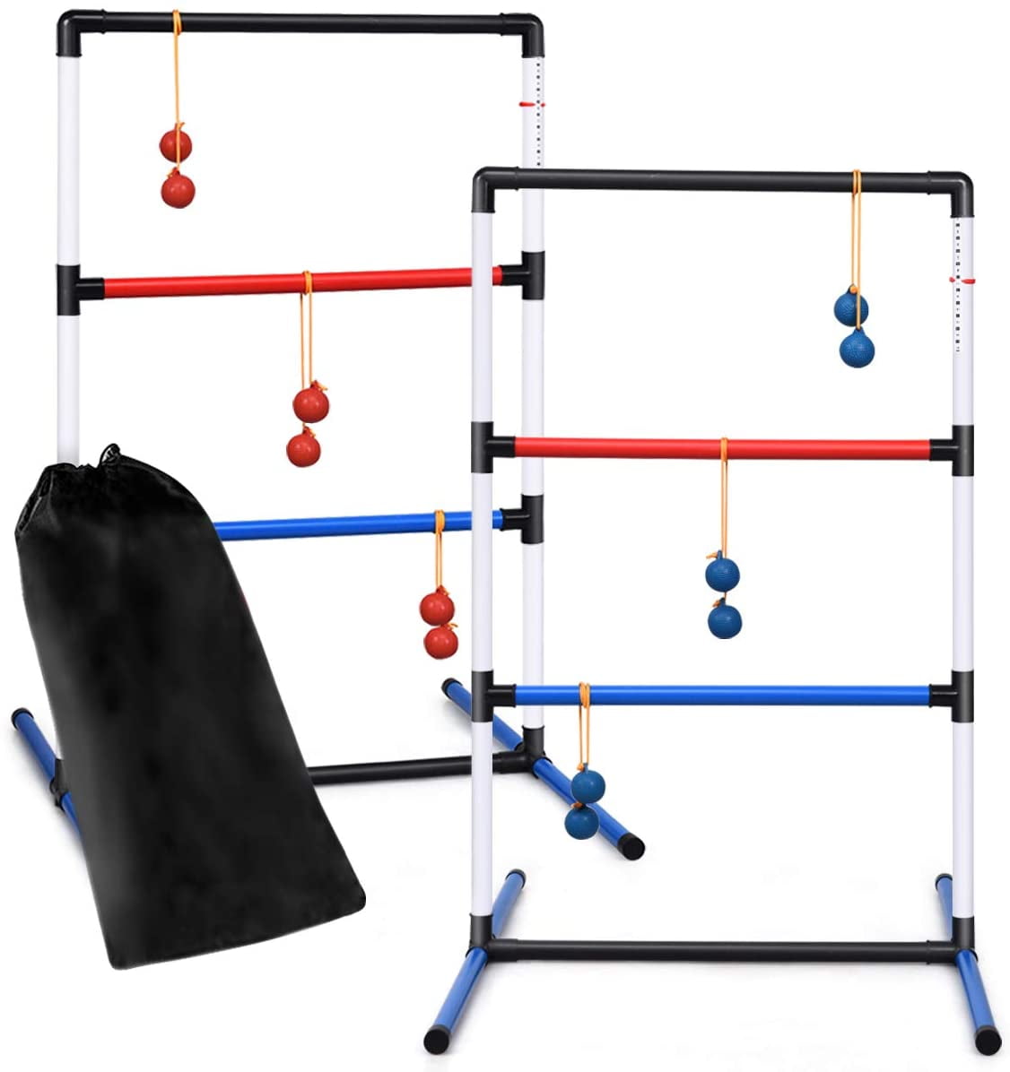 Goplus Ladder Toss Game Set, Indoor/Outdoor Ladder Ball Toss Game Set ...