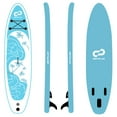 Goplus Large Inflatable SUP Board, Portable Paddle Board with 5D rings ...