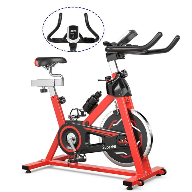 Free Shipping! Goplus Stationary Indoor Fitness Cycling Bik w/ LCD ...