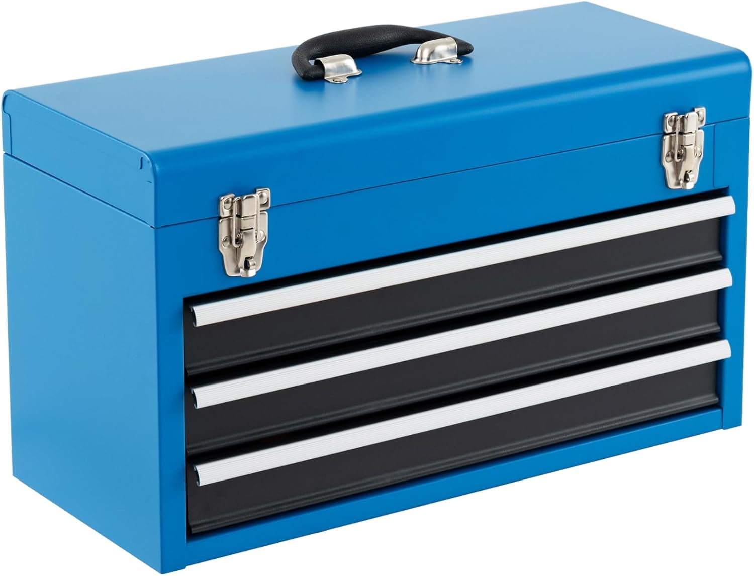 Goplus Tool Box with 3 Drawers, 20" Portable Tool Chest Organizer with ...