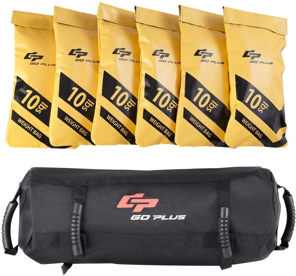 Goplus Workout Fitness Sandbag w/Filler Bag, 10 to 40 LBS/ 10 to 60LBS ...