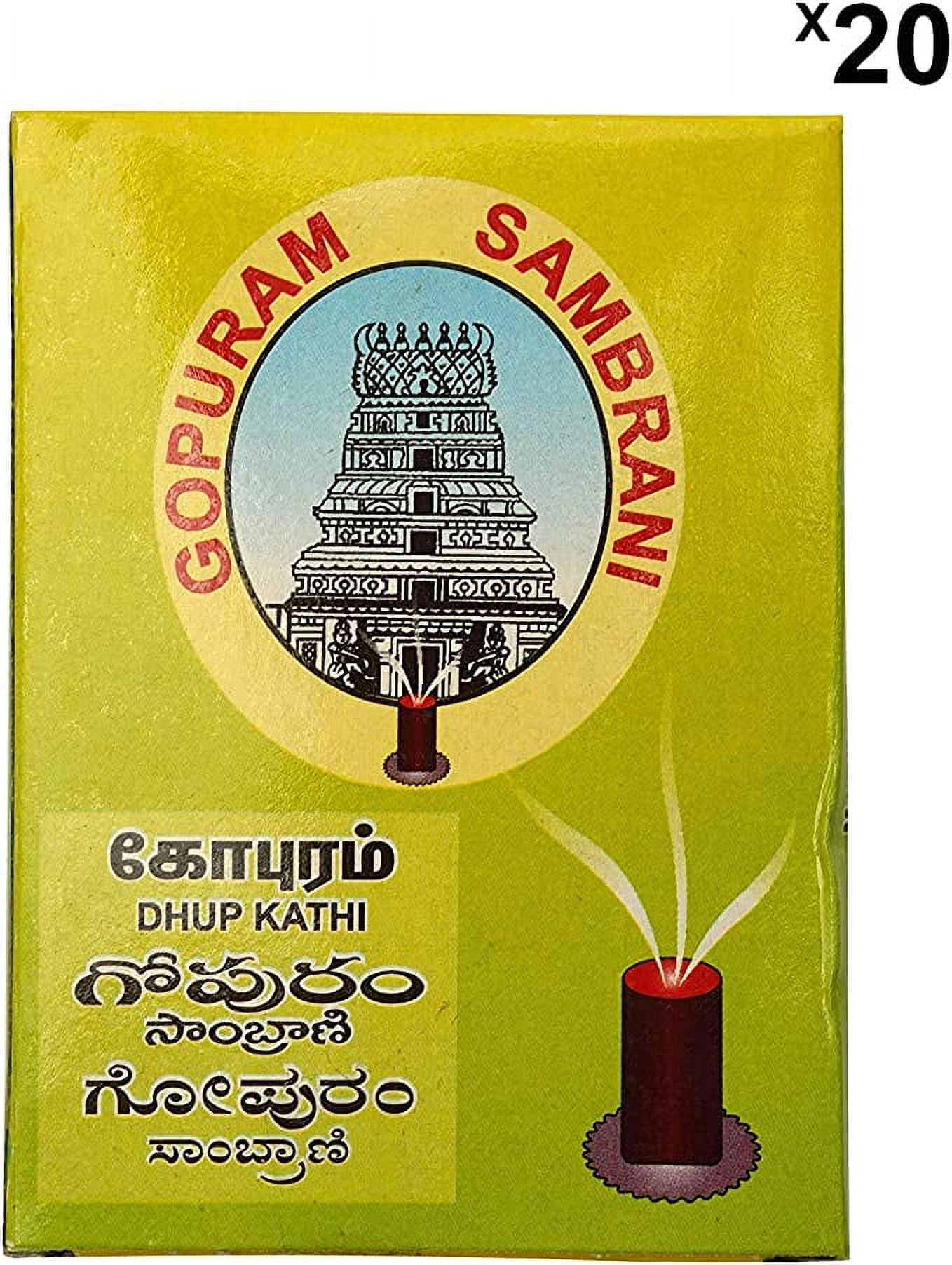 Gopuram Products Sambrani Cups, 20 Count, Instant Incense, Unique ...