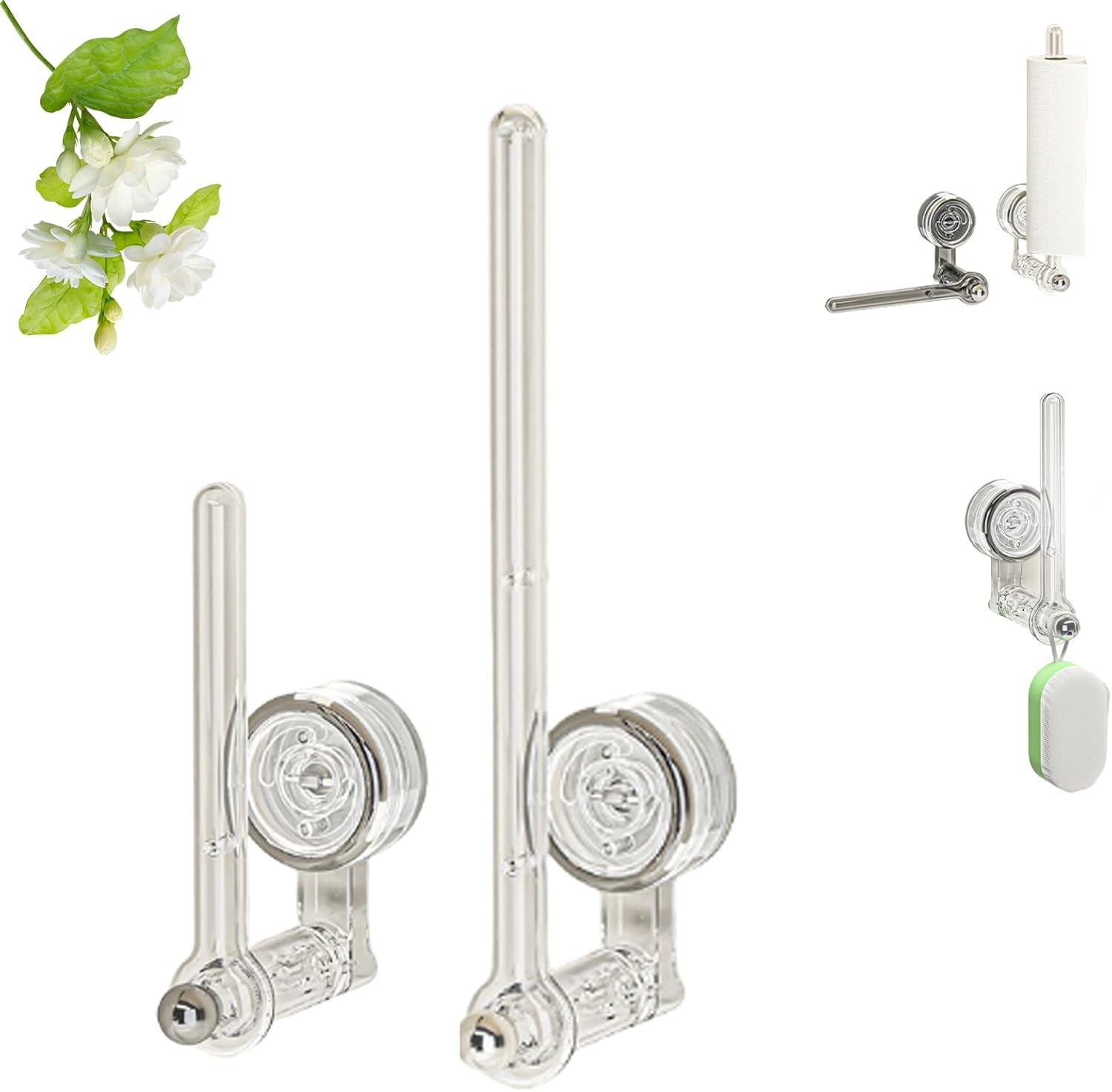 Goramblessip Multifunctional Sucker Hanging Rod, Adjustable Suction Cup ...