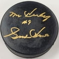 Gordie Howe #9 signed "Mr. Hockey" Puck Detroit Red Wings autograph ...