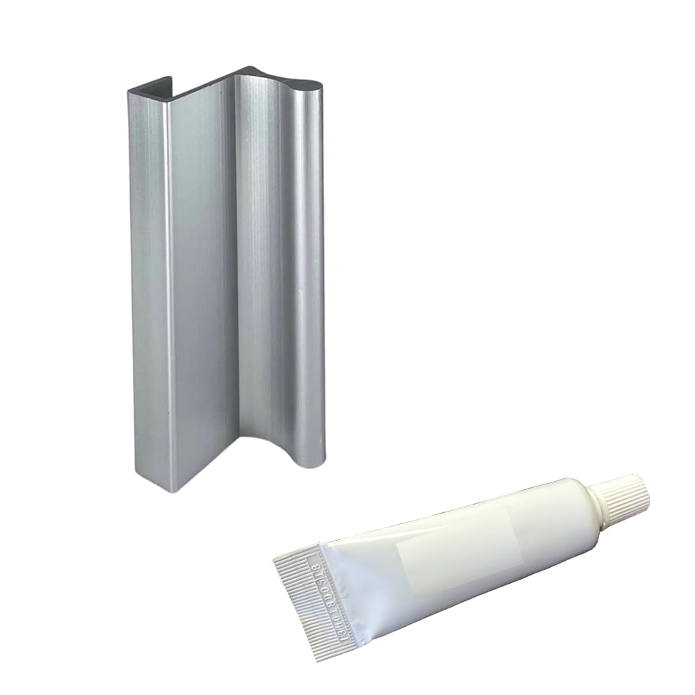 Gordon Glass® 3"Satin Anodized Frameless Shower Door Pull Handle Kit ...