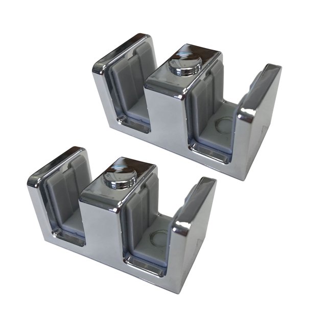 Gordon Glass™ Bright Chrome Bumpers for Frameless Sliding Shower Doors ...