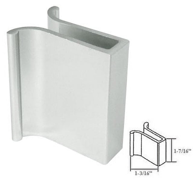 Gordon Glass Brite Chrome Frameless Shower Door Slip-On Finger Pull ...