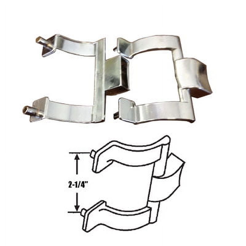 Gordon Glass® Chrome Shower Door Towel Bar Brackets Only, 2-1/4" Screw ...