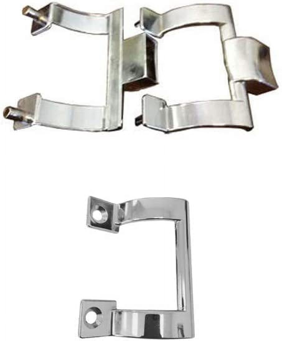 Gordon Glass Chrome Shower Door Towel Bar Brackets and Inside Handle ...