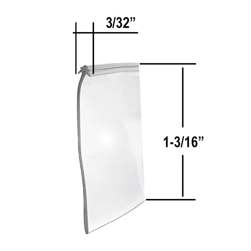 Gordon Glass® Clear 1-3/16" "Star Tip" Type Shower Door Bottom Seal and ...