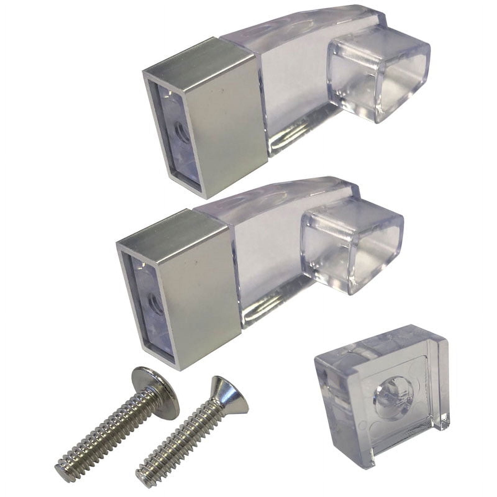 Gordon Glass Co. Clear Acrylic Towel Bar Bracket Kit, Polished Chrome ...