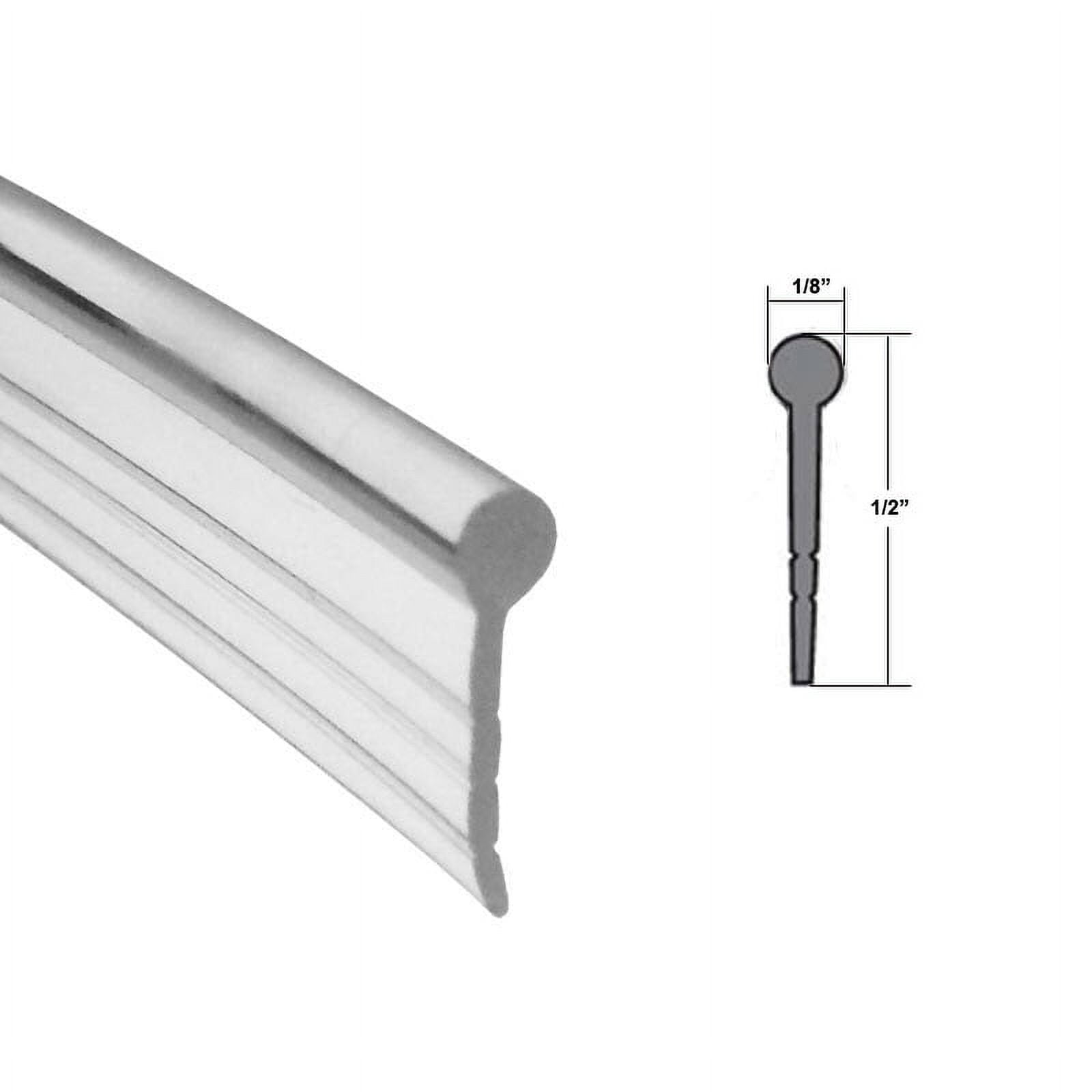 framed shower door clear round top drip rail sweep and seal - 36 in ...