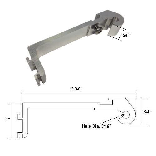 Gordon Glass® Framed Swing Shower Door Chrome Replacement Pivot Bracket | DISCONTINUED - Walmart.com