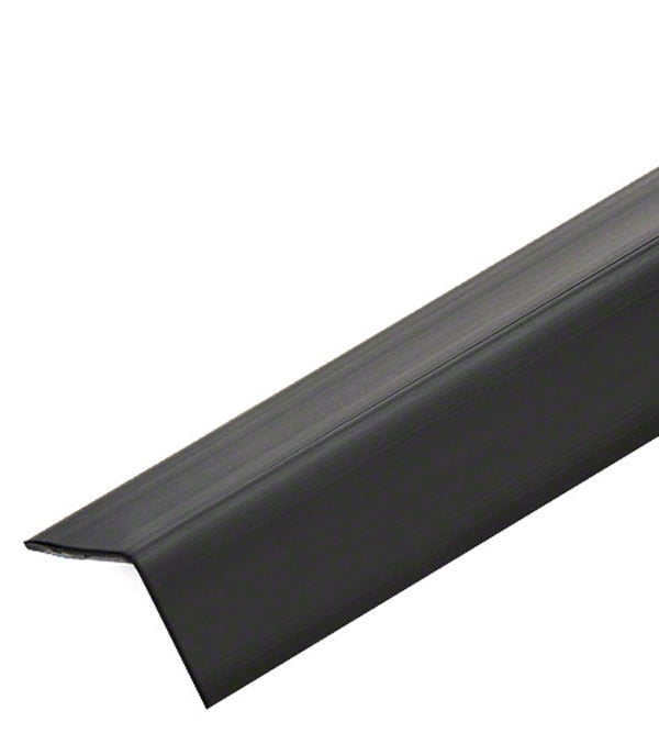 Gordon Glass® Matte Black PVC 3/4" x 3/4" 90 Degree Angle with Pre ...