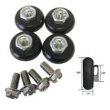 Gordon Glass Sliding Tub and Shower Door Replacement Rollers, Black, 3/ ...