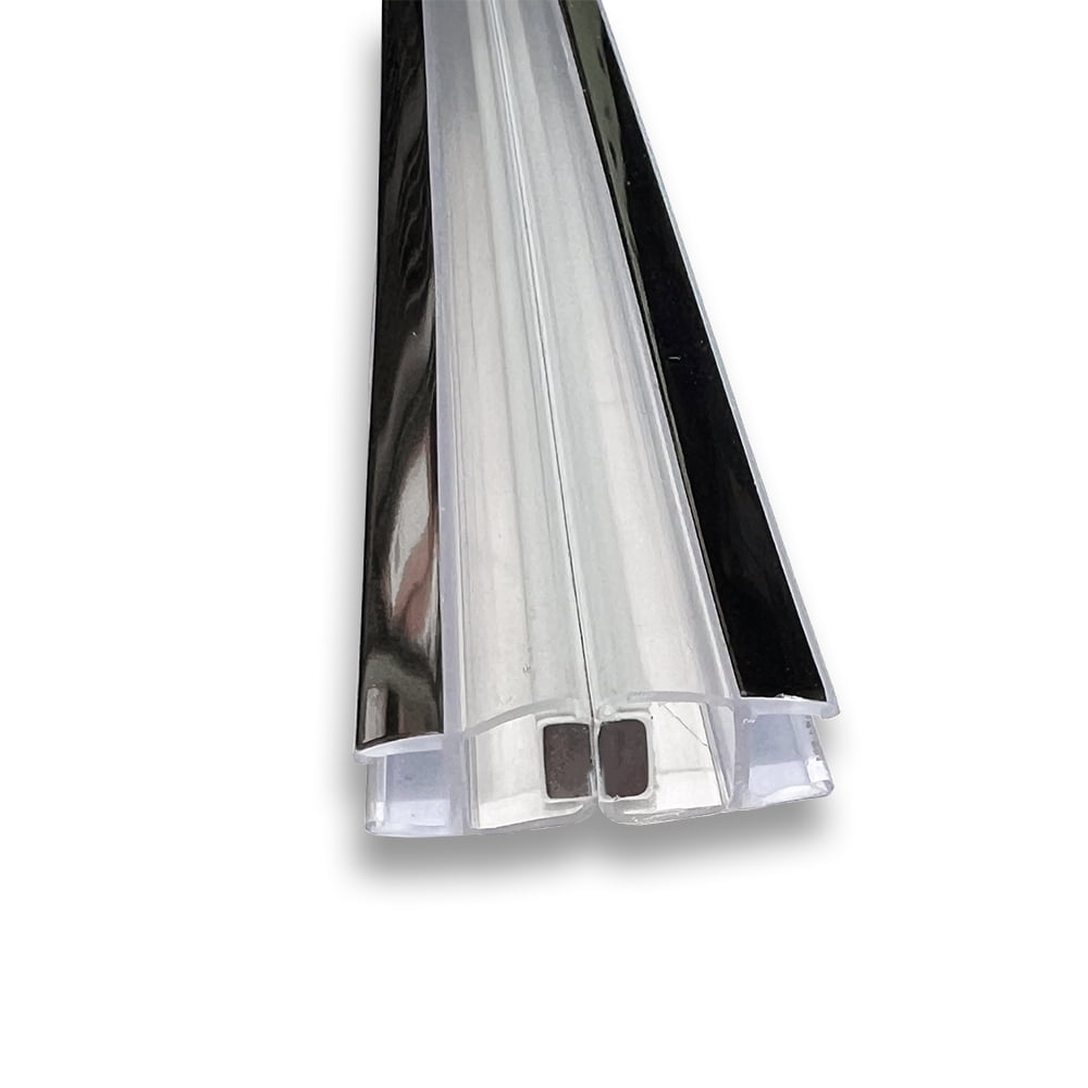 Gordon Glass¬Æ 180 Degree Universal Magnetic Door Seal, Chrome Trim ...