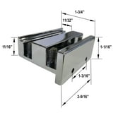 Gordon Glass Universal Frameless Shower Door Guide for 3/16", 1/4" and ...