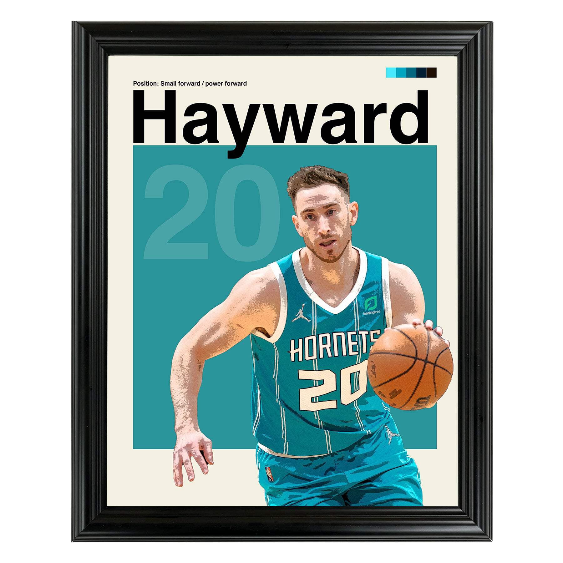 Gordon Hayward Framed Sports Art Photo by Thomas Maxwell - Walmart.com