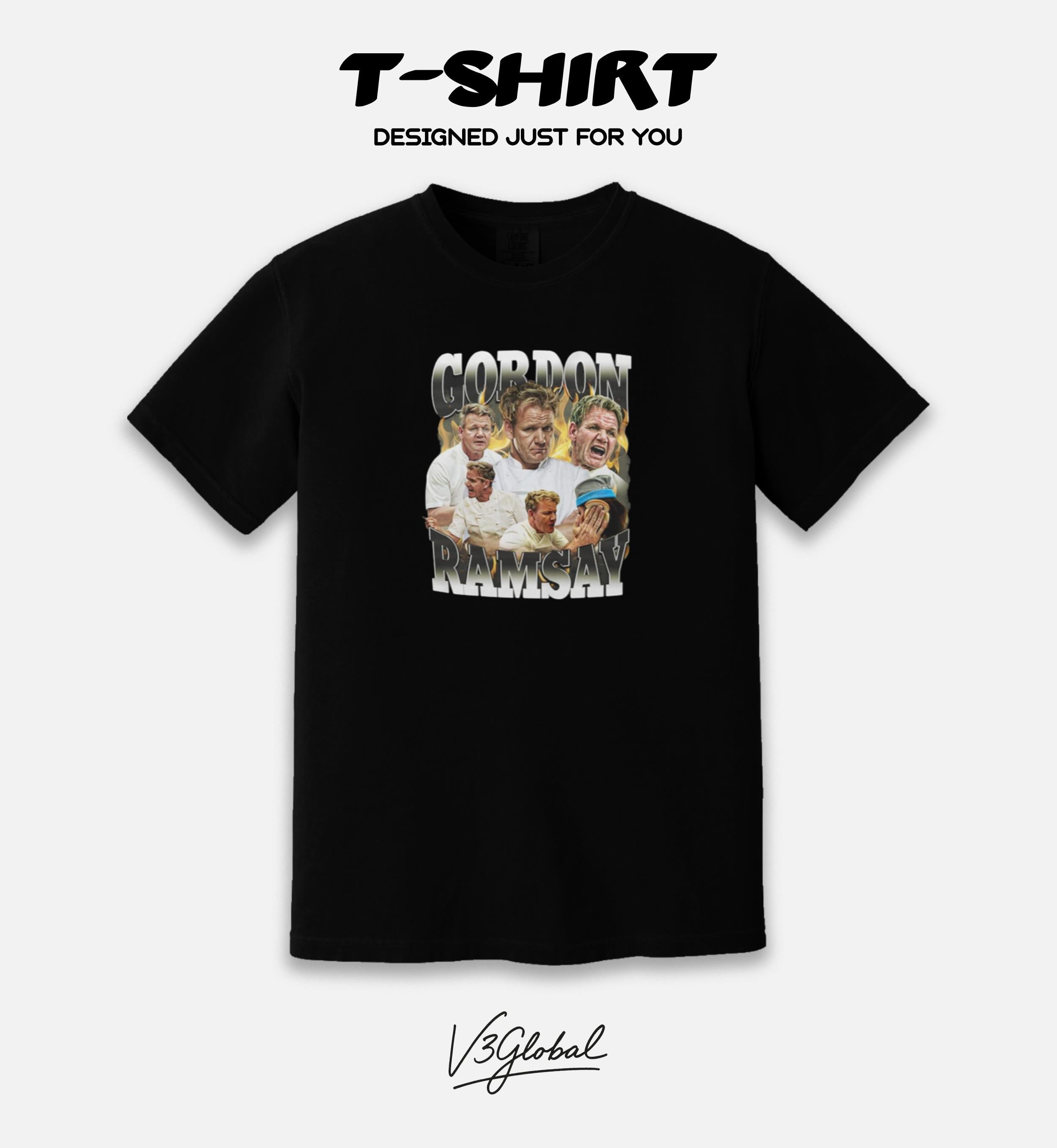 Gordon Ramsay Chef Bootleg Funny Kitchen Hell SammysTees Comfort Color ...