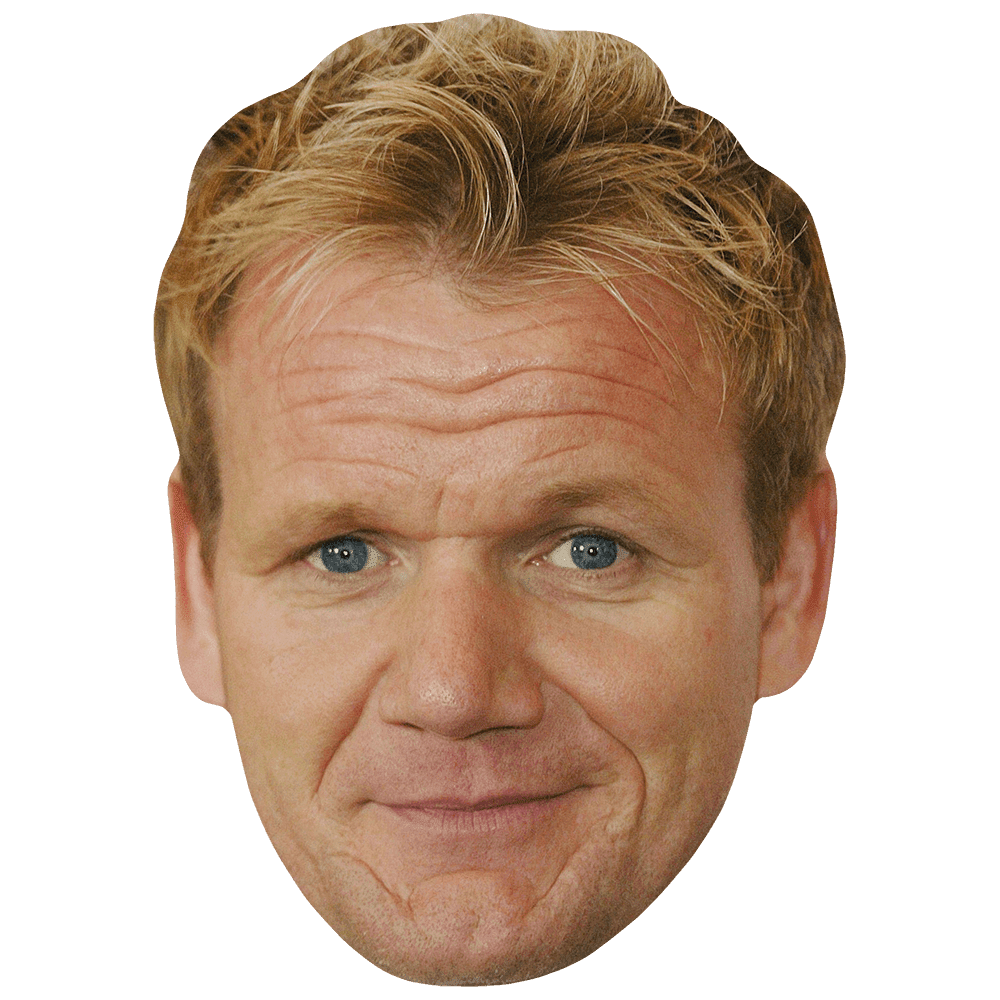 Gordon Ramsay (Smirk) Big Head. Larger than life mask. - Walmart.com