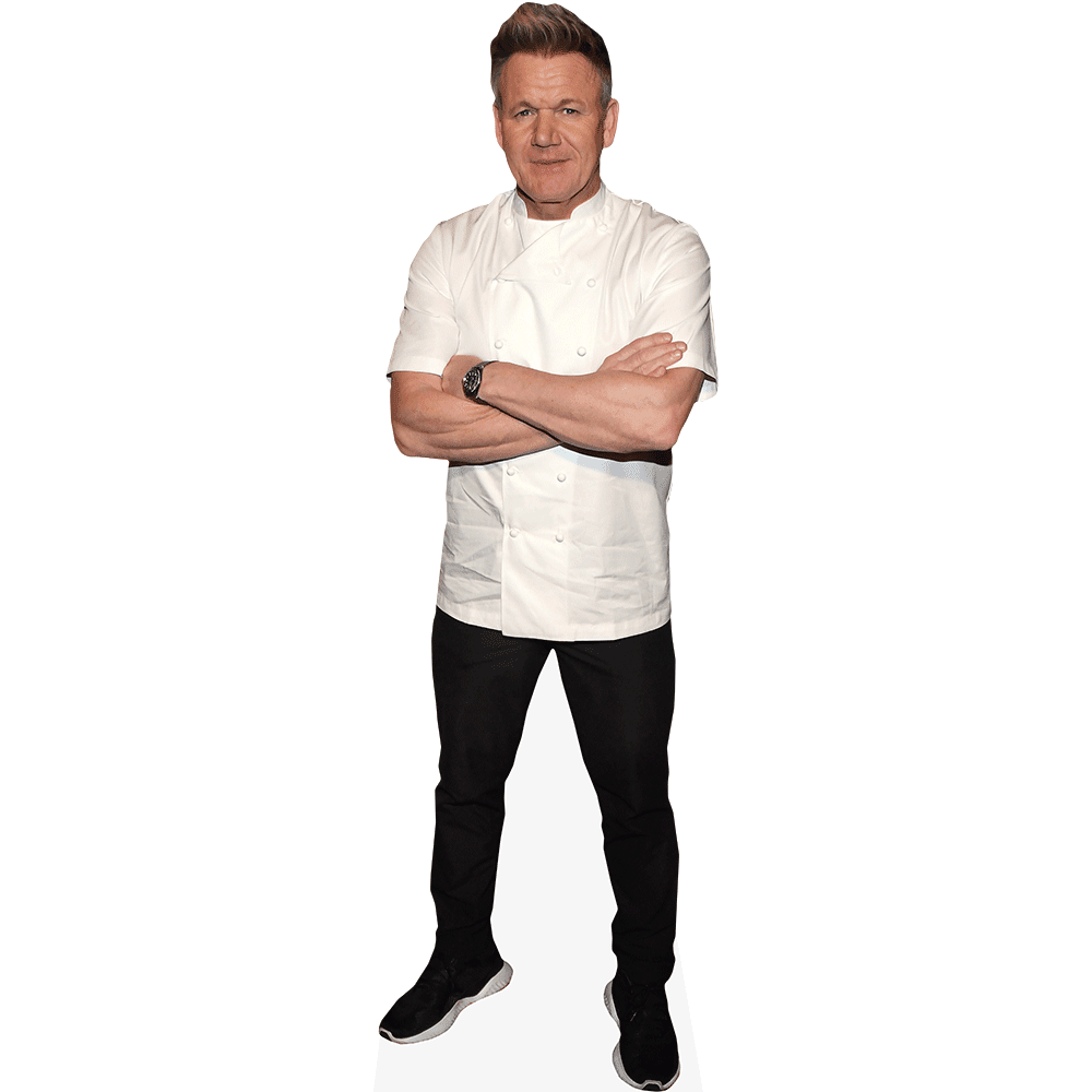 Gordon Ramsay (White Jacket) Mini Cardboard Cutout Standee - Walmart.com