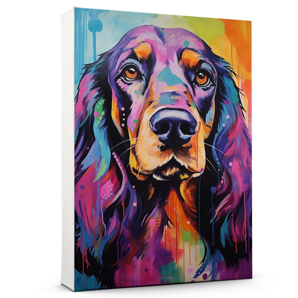 Gordon Setter Canvas Wall Art Famous Oil Paintings Monets Watercolor ...