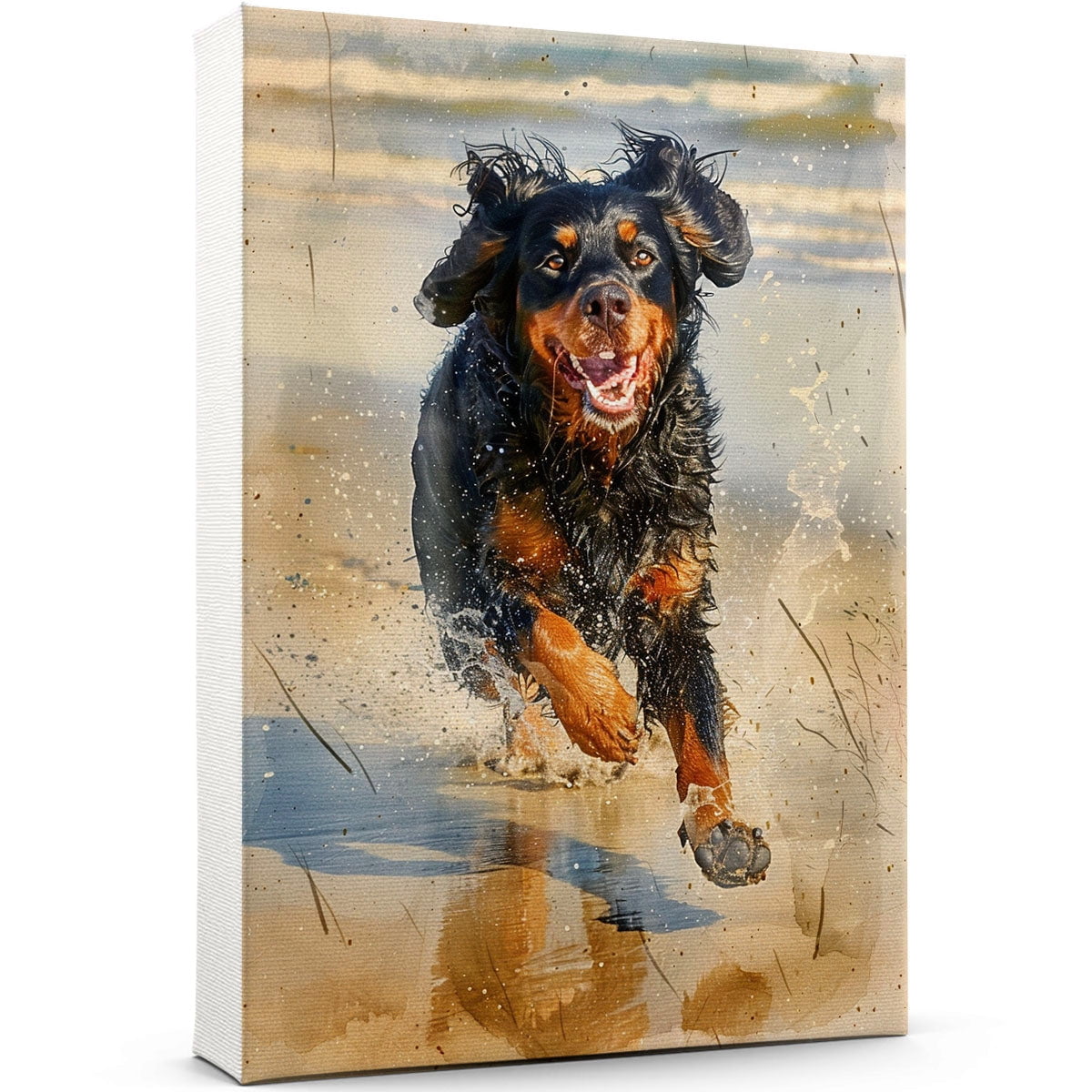 Gordon Setter Dog Canvas Wall Art Puppy Print Pet Paintings Artwork ...