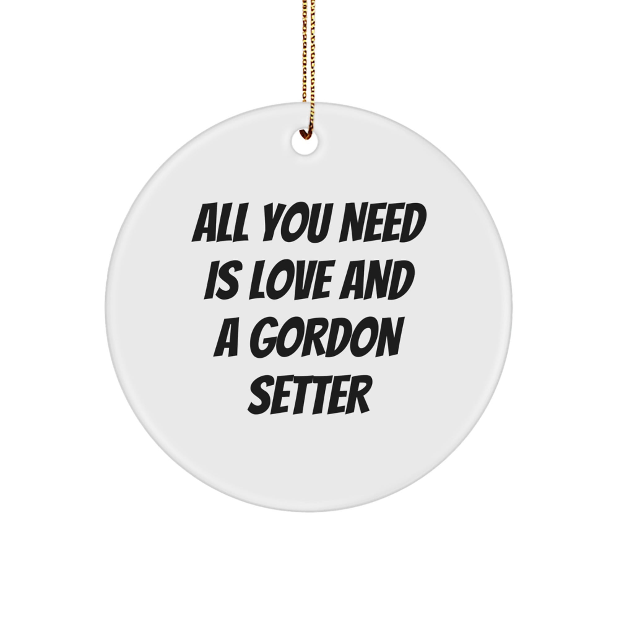 Gordon Setter Dog Christmas Circle Ornament Gifts for Friends from ...