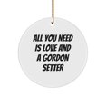 Gordon Setter Dog Christmas Circle Ornament Gifts for Friends from ...
