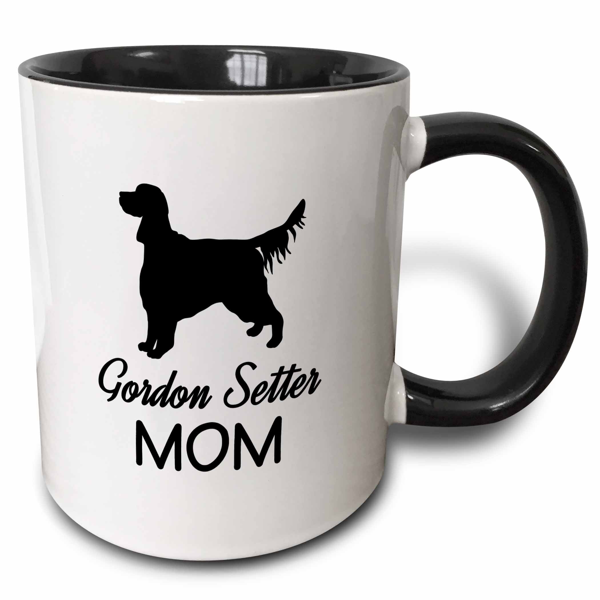 3drose, Gordon Setter Dog Mom, 15oz Two-tone Black Mug - Walmart.com