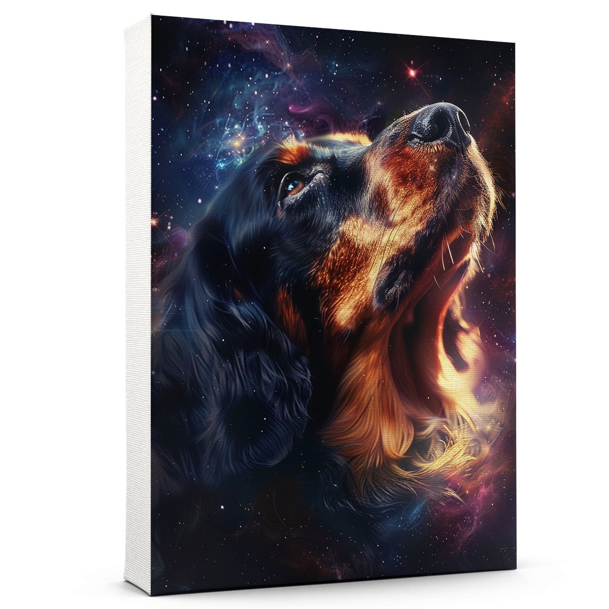 Gordon Setter Dog Space Painting Poster Unframe, Gordon Setter Dog ...