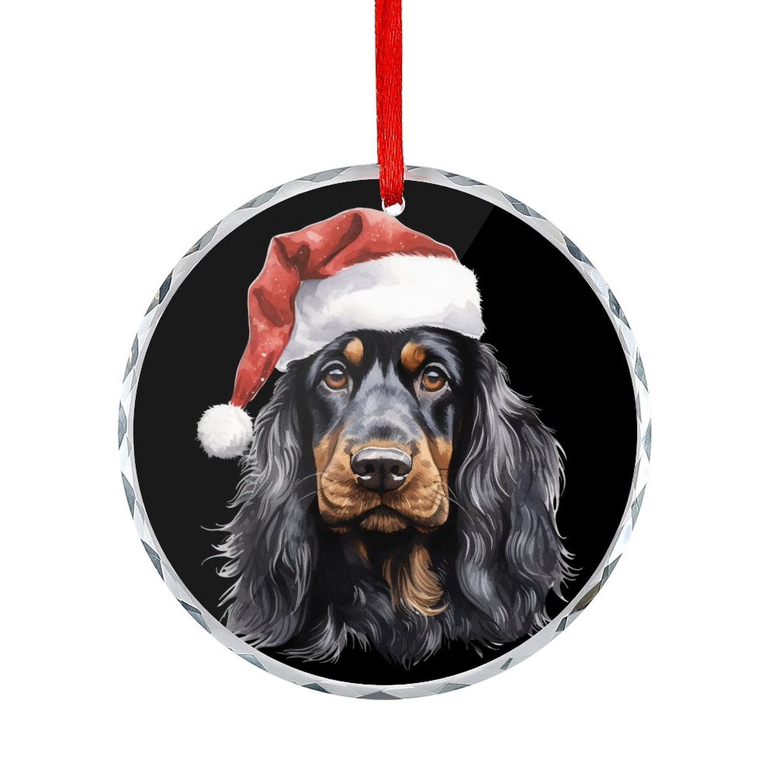 Gordon Setter Dog Wear Santa Hat Xmas Ornament Ornaments for Teacher ...