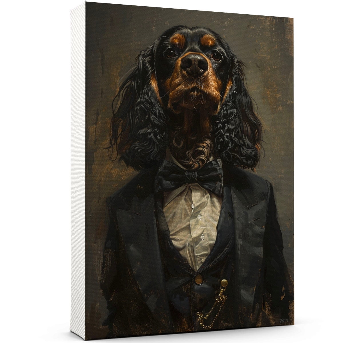 Gordon Setter Wall Art Abstract Dog Posters - Gordon Setter Dog Canvas ...