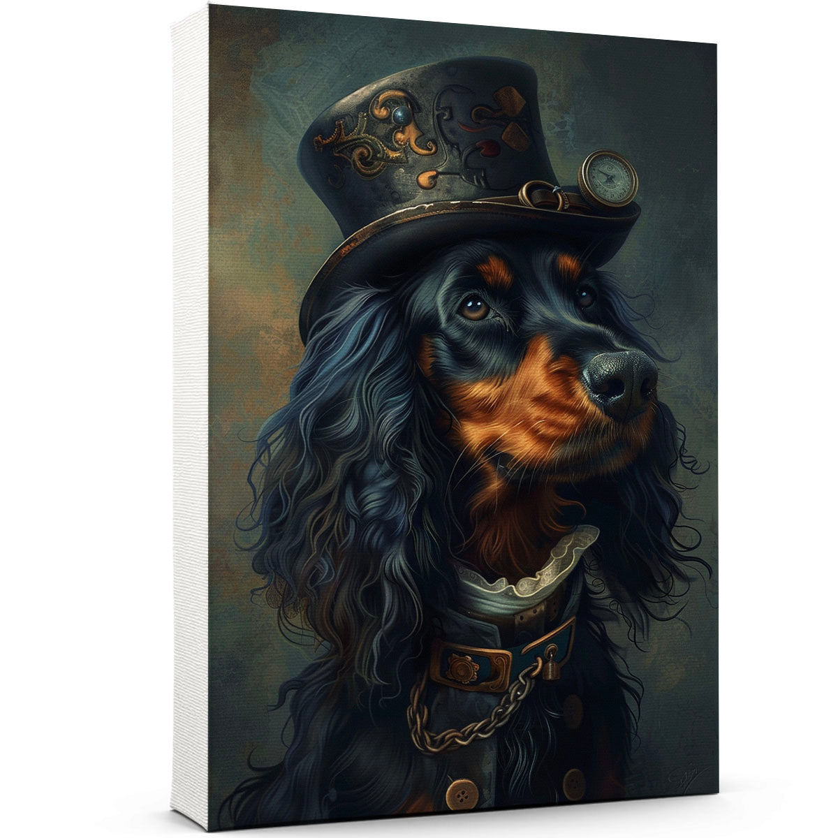 Gordon Setter Wall Art Dog Canvas Paintting Wall Art Vintage Dog Poster ...