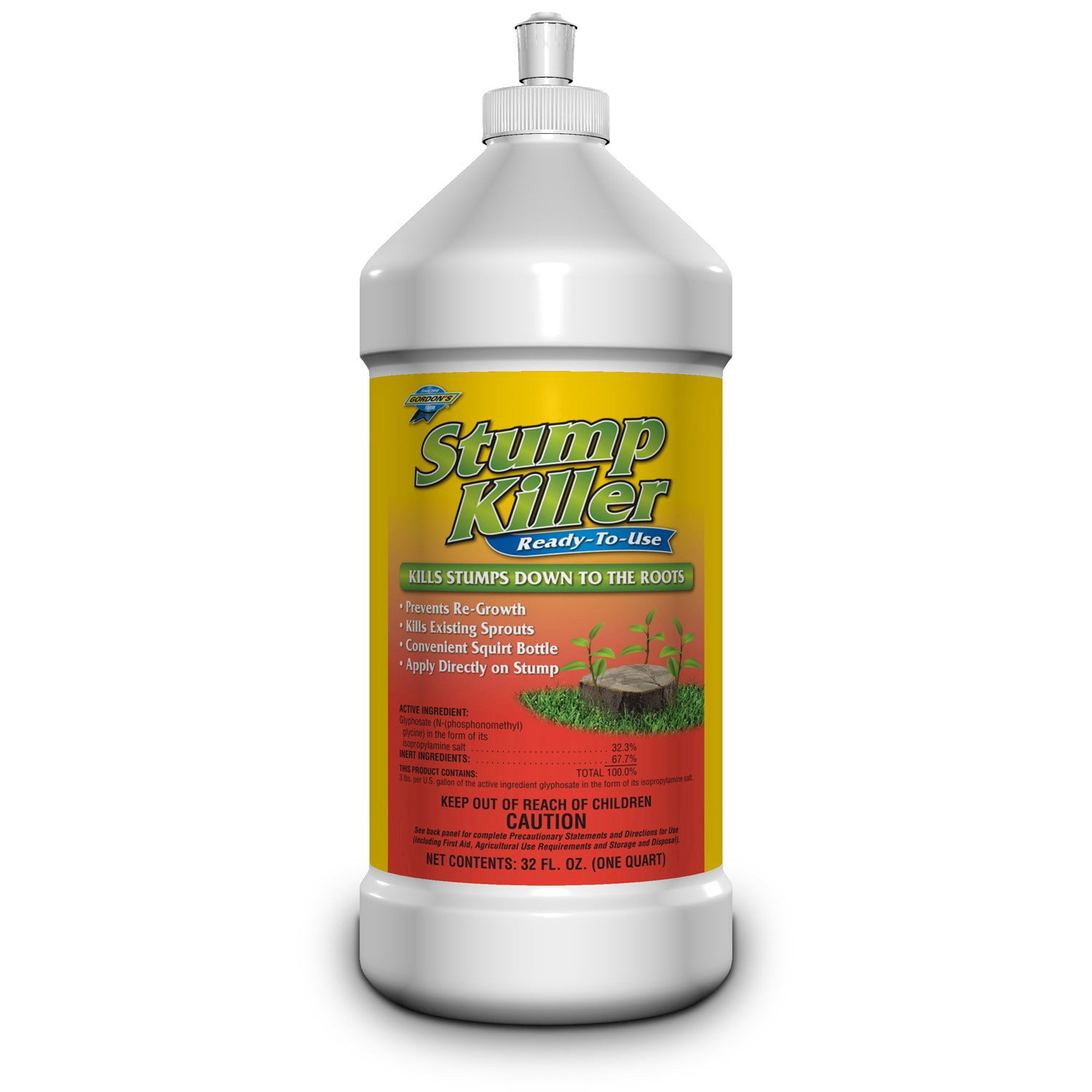 Gordon Stump Killer, 1 Quart RTU - Direct Application, Root-to-Sprout ...