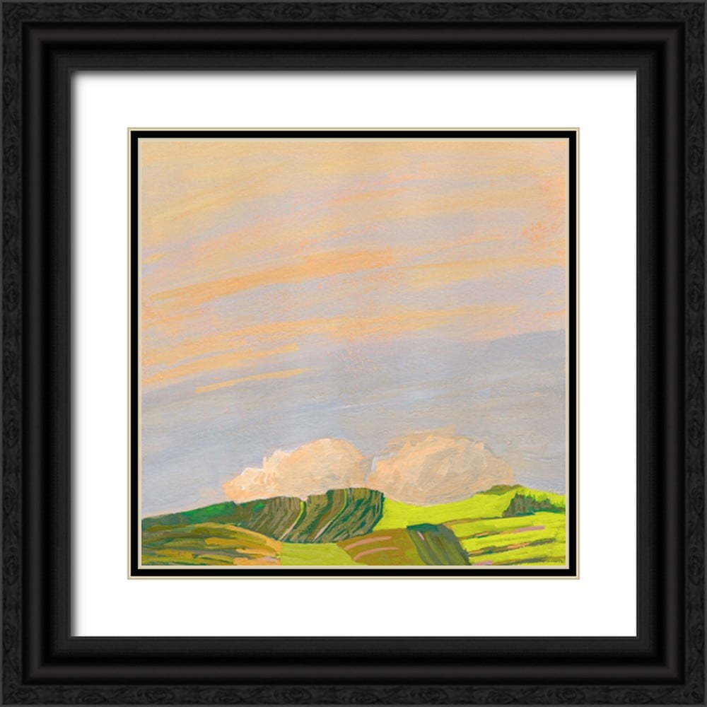 Gordon, Toby 26x26 Black Ornate Wood Framed with Double Matting Museum ...