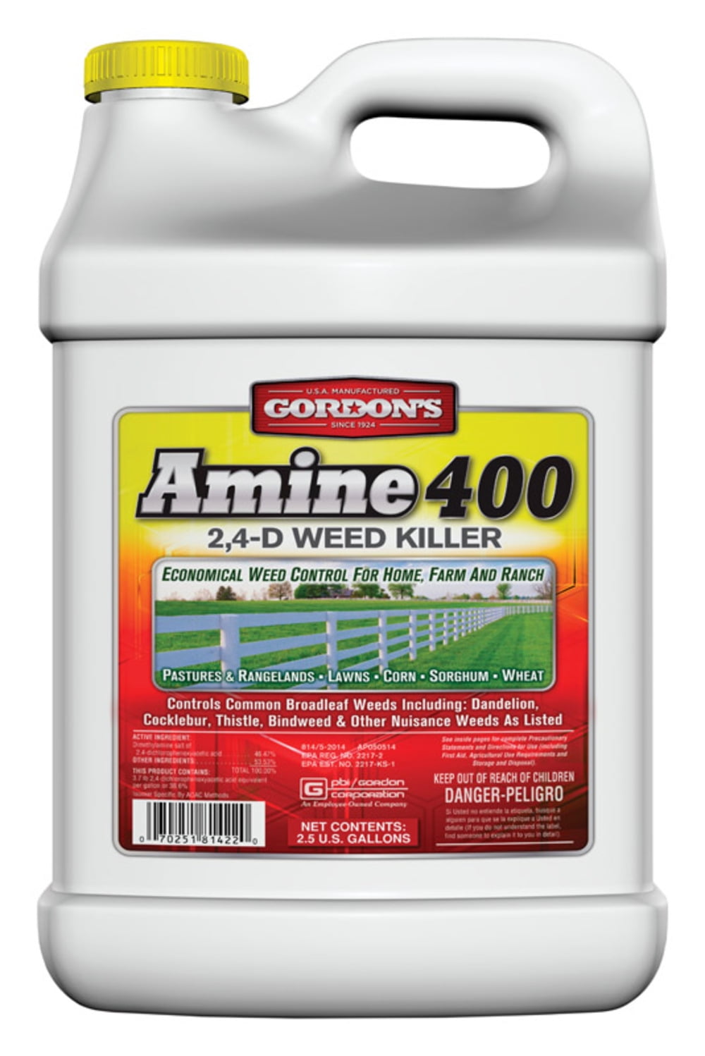 Pbi/Gordon Corp Amine 400 2, 4-D Weed Killer, 2.5 Gallon Concentrate ...
