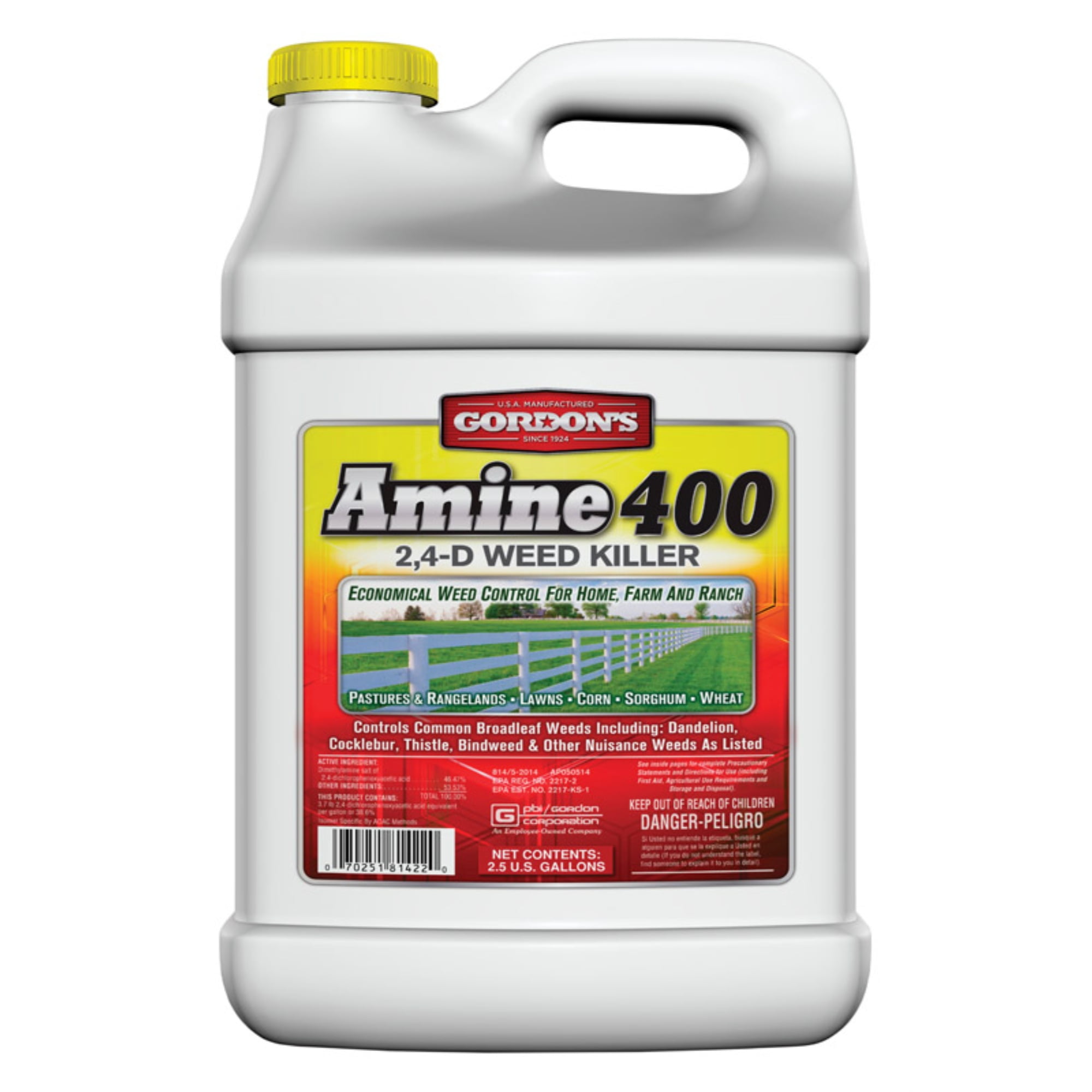 Pbi/Gordon Corp Amine 400 2, 4-D Weed Killer, 2.5 Gallon Concentrate ...