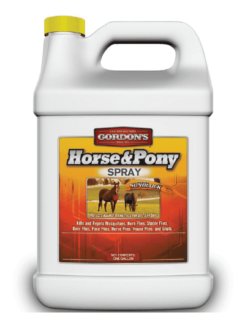 Gordon's Horse & Pony Spray Against Gnats, Flies, & Mosquitoes , 1 gal ...
